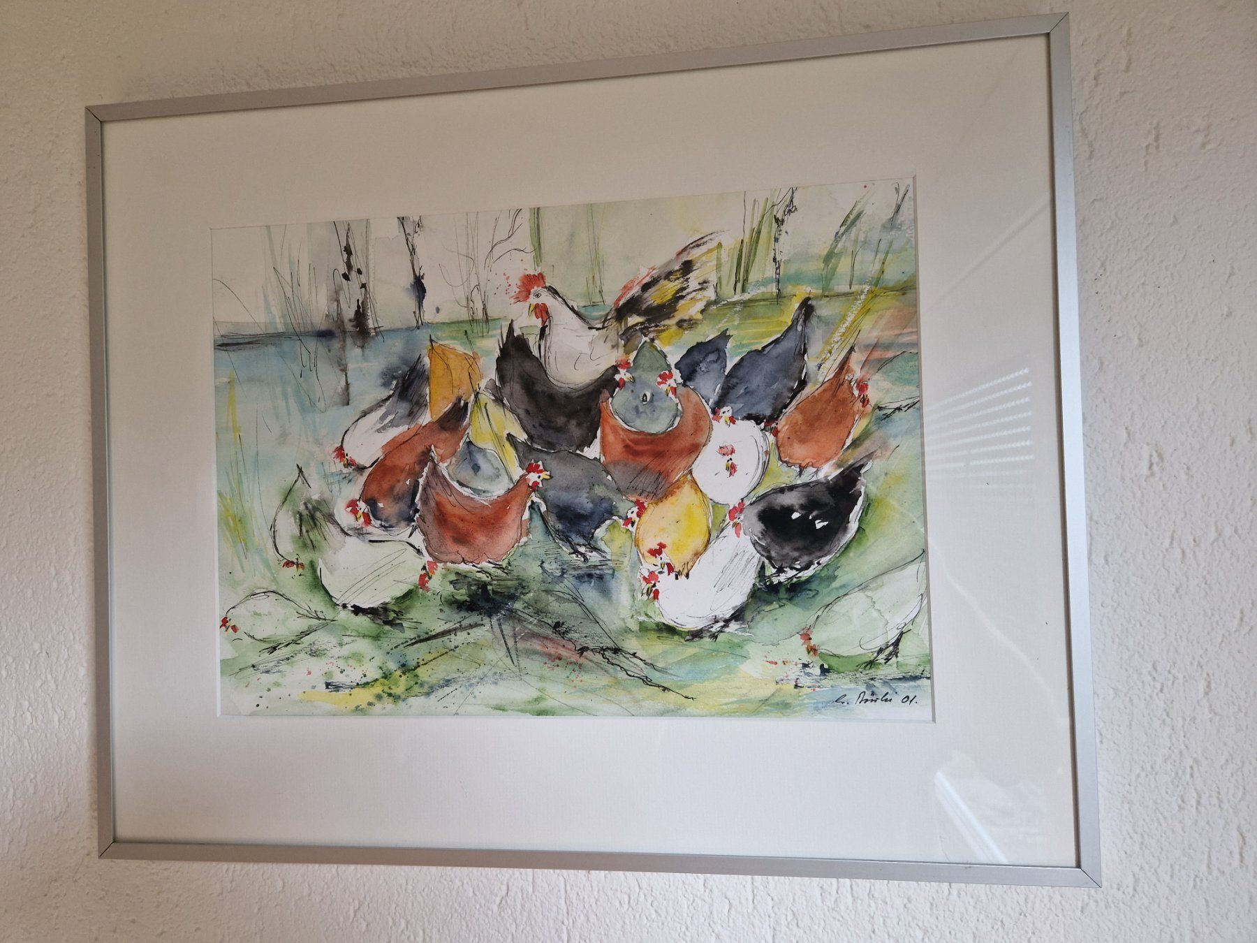 Schönes Bild mit Hühner (Neu (gemäss Beschreibung)) in Heimberg für CHF ...