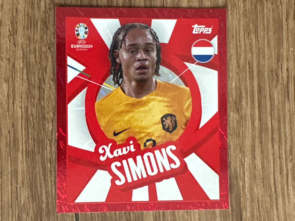 Topps EM 2024 Xavi Simons PTW Niederlande | Acheter sur Ricardo