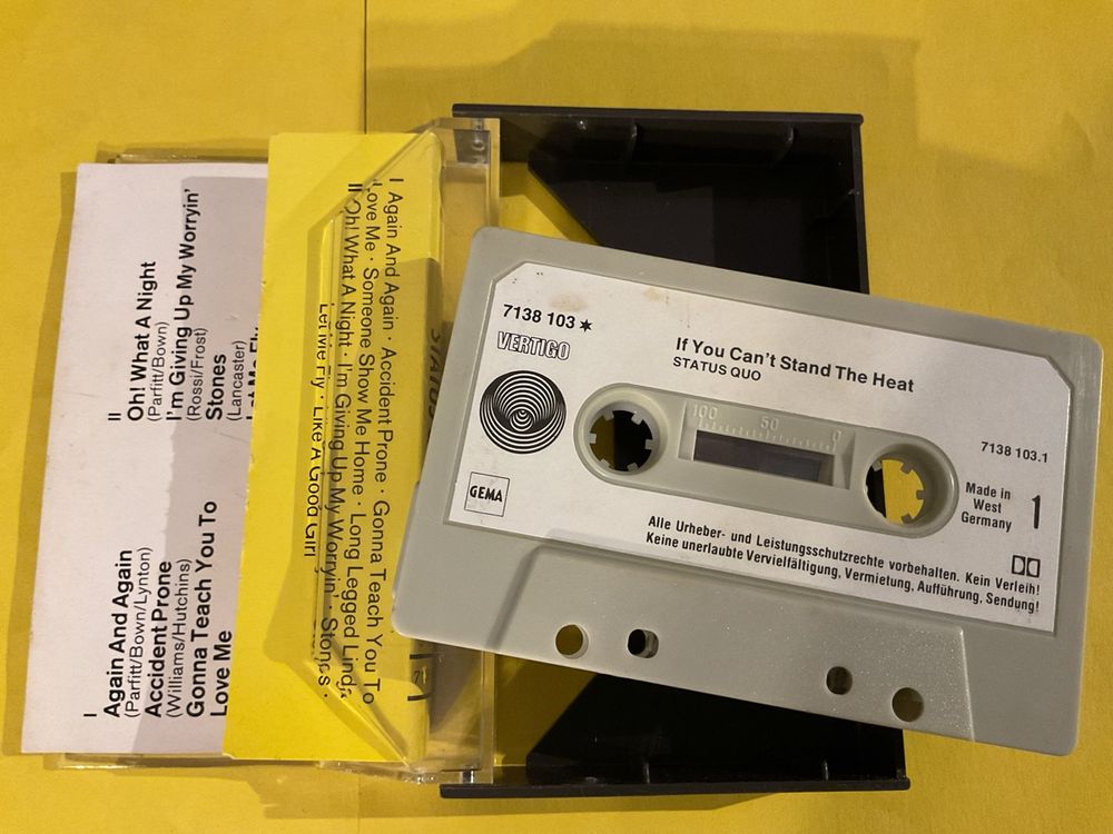 Status Quo - If You Can't Stand The Heat - Musikkassette1978 (Gebraucht ...