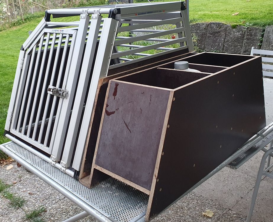 Schmidt 2/3 Hundebox für Kombi - Extra viel Platz, Fluchttür (Gebraucht ...