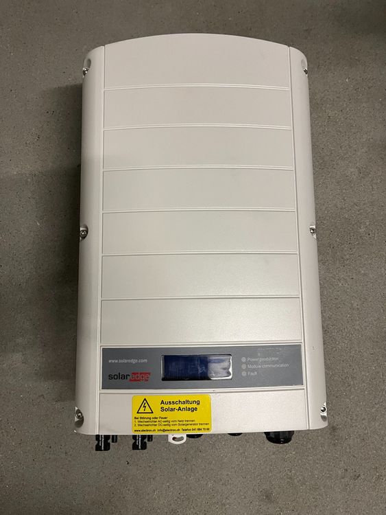 Dreiphasen-Wechselrichter Solaredge SE15K (Gebraucht) in für CHF 1590 ...