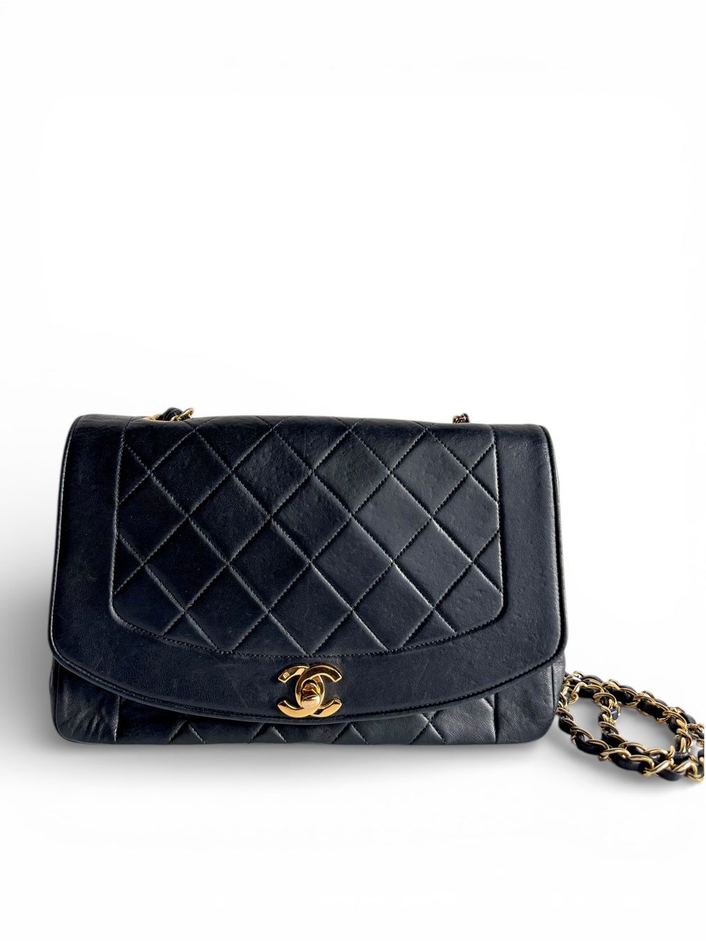 CHANEL Diana Lambskin Quilted Medium Single Flap Tasche (Gebraucht) in ...