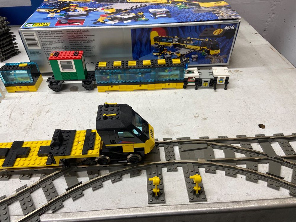 Lego Cargo Railway 9V 4559, Bahnübergang4532, Kranwagen 4552 | Kaufen ...
