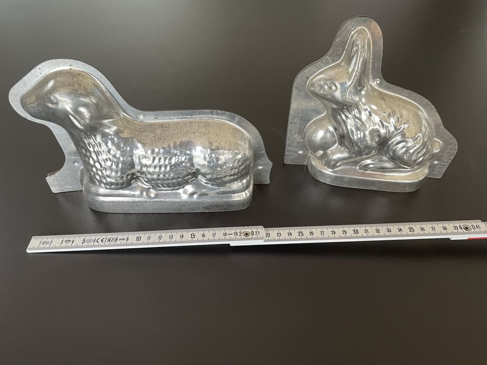 Osterlamm und Osterhasen Backform, Schokoladengiessform (Gebraucht) in ...
