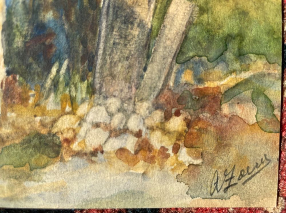 Aquarelle signature illisible (Gebraucht) in Biel/Bienne für CHF 78 – mit Lieferung auf Ricardo ...