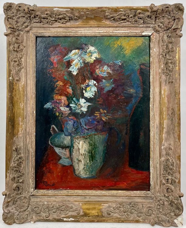 Grosses Stillleben Gemälde unleserlich Signiert | Kaufen auf Ricardo