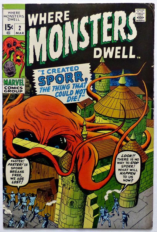 WHERE MONSTERS DWELL 2 JACK KIRBY HORROR STORIES MARVEL 1970 (Gebraucht ...