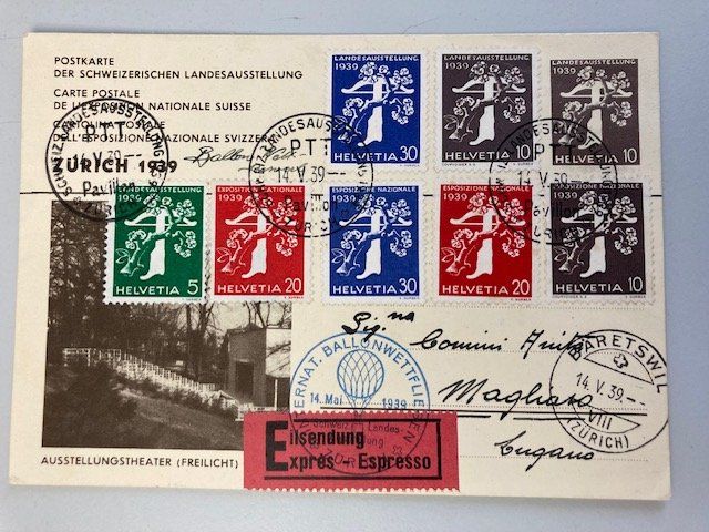 Postkarte Landesausstellung 1939 Zürich, Landi Briefmarken (Gebraucht) in Luzern für CHF 17 ...