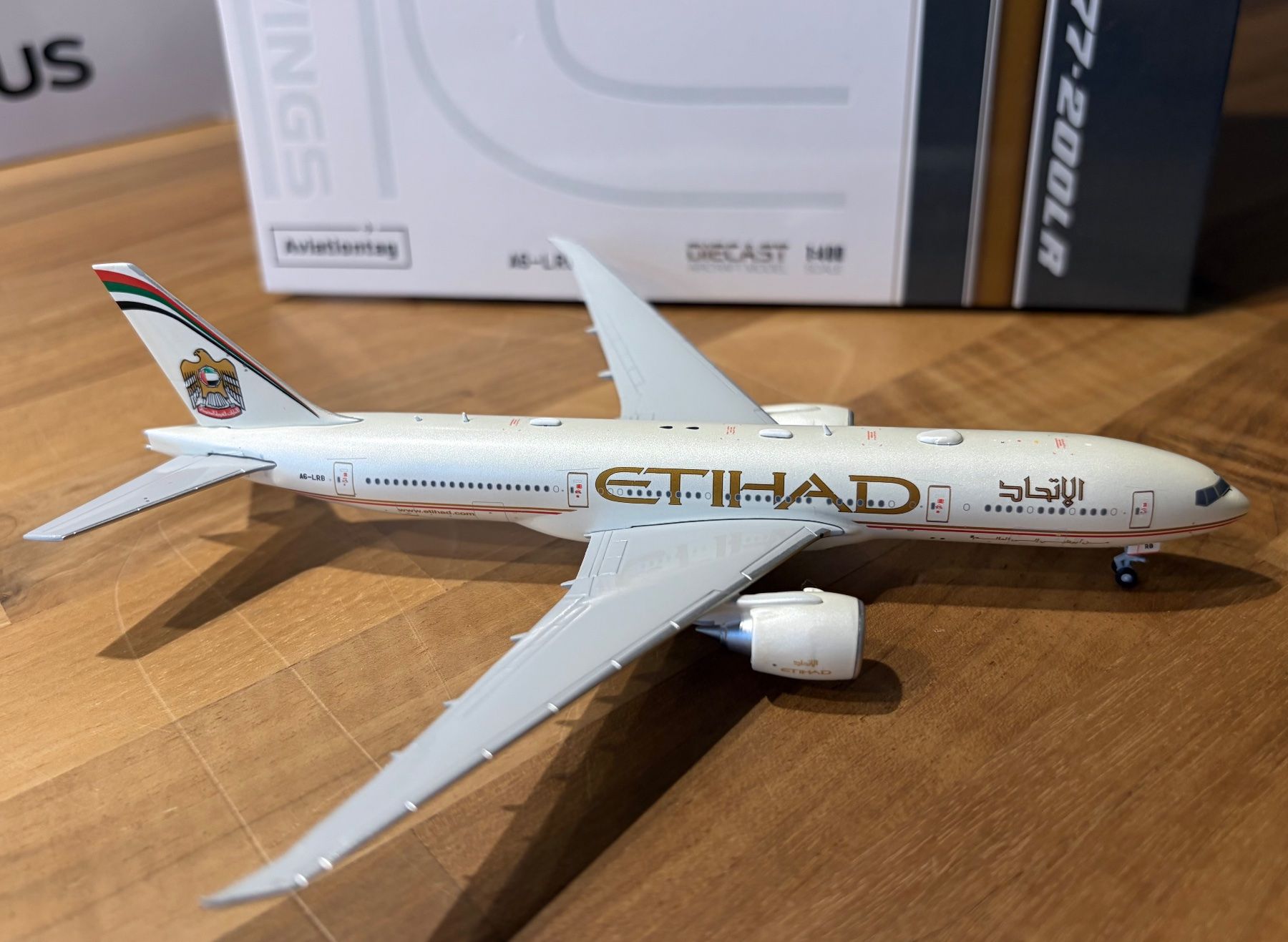 Boeing 777-200LR Etihad 1/400 Metallmodell - JCWings (Neu (gemäss ...