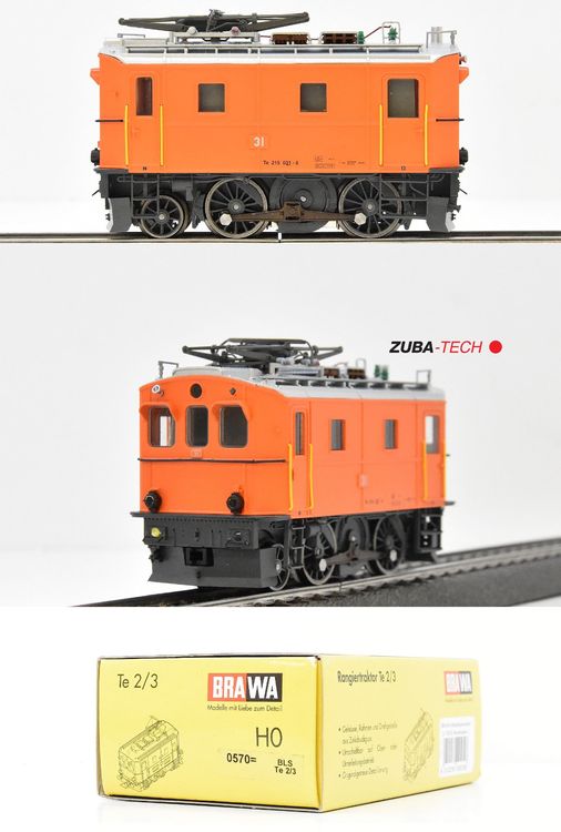 Brawa 0570 Rangiertraktor Te 2/3 BLS H0 GS Analog mit OVP (Gebraucht ...