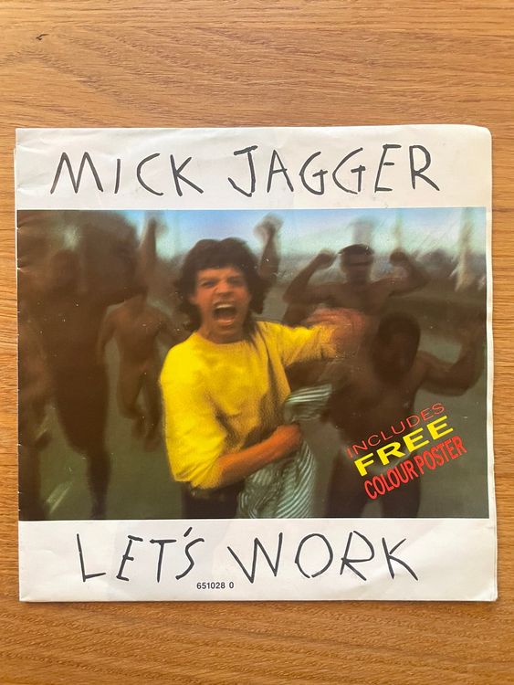 7", Mick Jagger, Let's Work, mit Poster- Cover, UK | Kaufen auf Ricardo