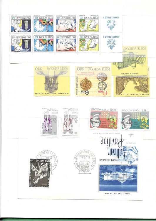 Schönes Lot Vatikan, 1964, 1984-1990 postfrisch/ 2 ET-Briefe (Neu (gemäss Beschreibung)) in ...