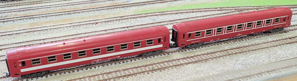 Jouef H0 - SNCF 2 voitures rouge pour train CAPITOLE & 200 (Gebraucht ...