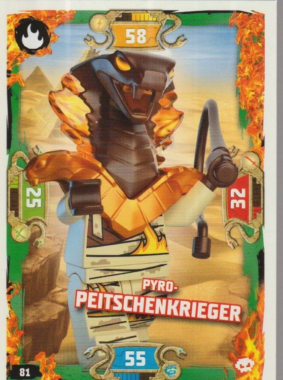 LEGO NINJAGO TRADING CARD SERIE 5 # 81 PYRO PEITSCHENKRIEGER (Neu ...