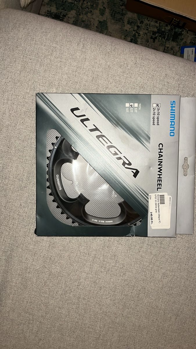 Shimano Ultegra FC-6703 52T Chainring - New in Box! (Neu und ...