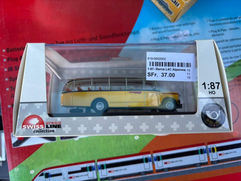 PTT Postauto Alpenwagen IIIa Modellauto HO 1:87 (Neu (gemäss ...