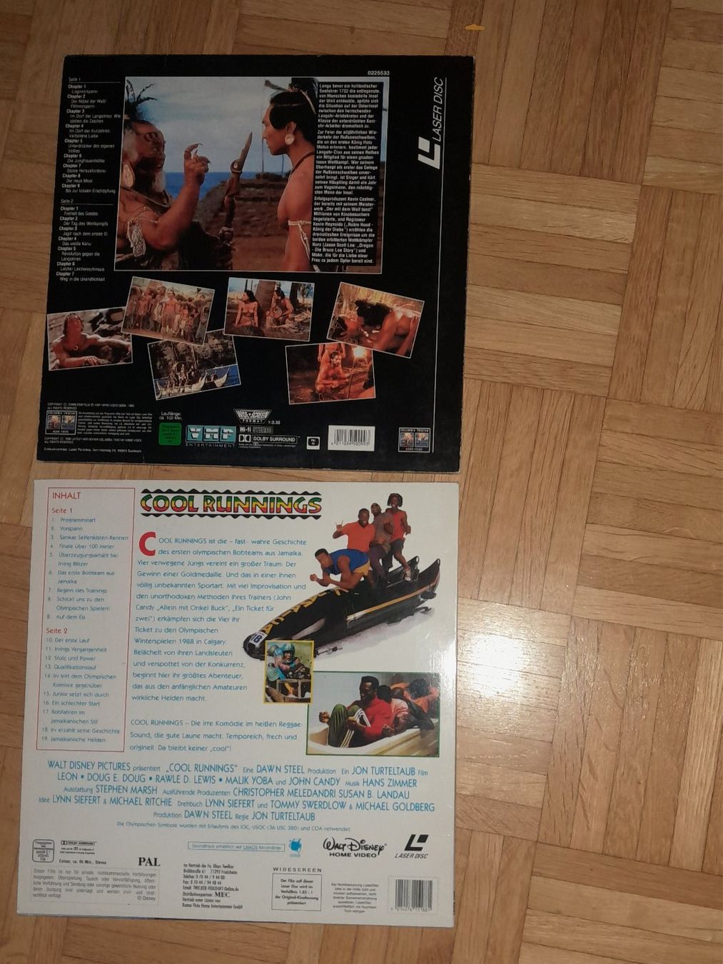 Laser Discs Raritäten: Rapa Nui & Cool Runnings, Top! (Gebraucht) in ...