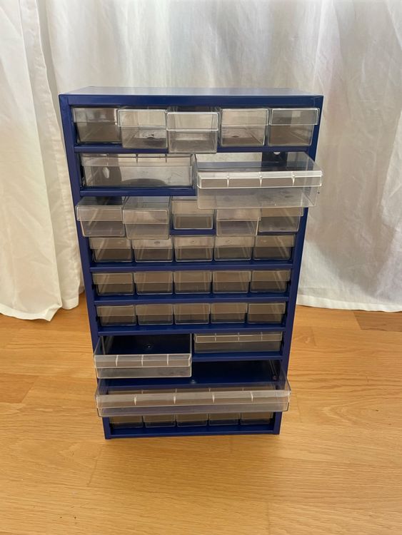 Schubladen- Aufbewahrungsbox metall mit Plexischubladen | Kaufen auf ...