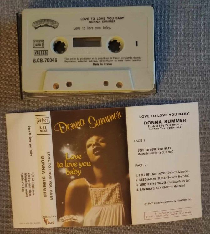 Donna Summer – Love To Love You Baby / cassette MC 1979 (Gebraucht) in Le Locle für CHF 13 – mit ...