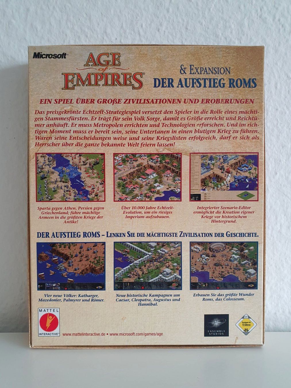 PC Games Age of Empires Gold (mit Add-On) (1997) Big Box (Gebraucht) in ...