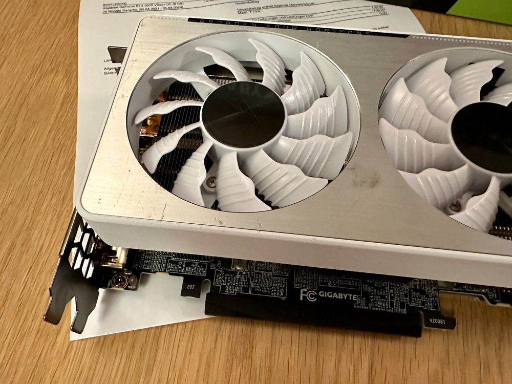 Gigabyte GeForce RTX 3070 Vision OC - mit Garantie | Kaufen auf Ricardo