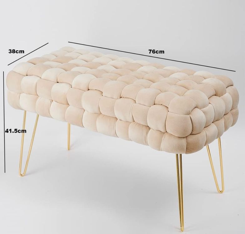 Vintage Hocker Sitzbank beige | Kaufen auf Ricardo