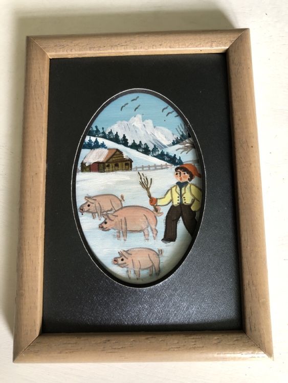 Bauernmalerei Appenzeller Bild Original von A.oder S. Manser | Acheter sur Ricardo