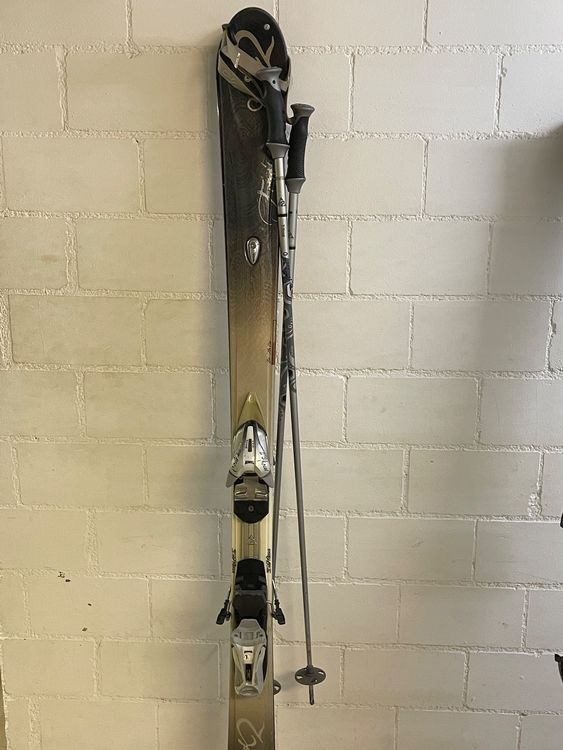 Ski mit Bindung und Stöcken F2 / 163cm | Kaufen auf Ricardo