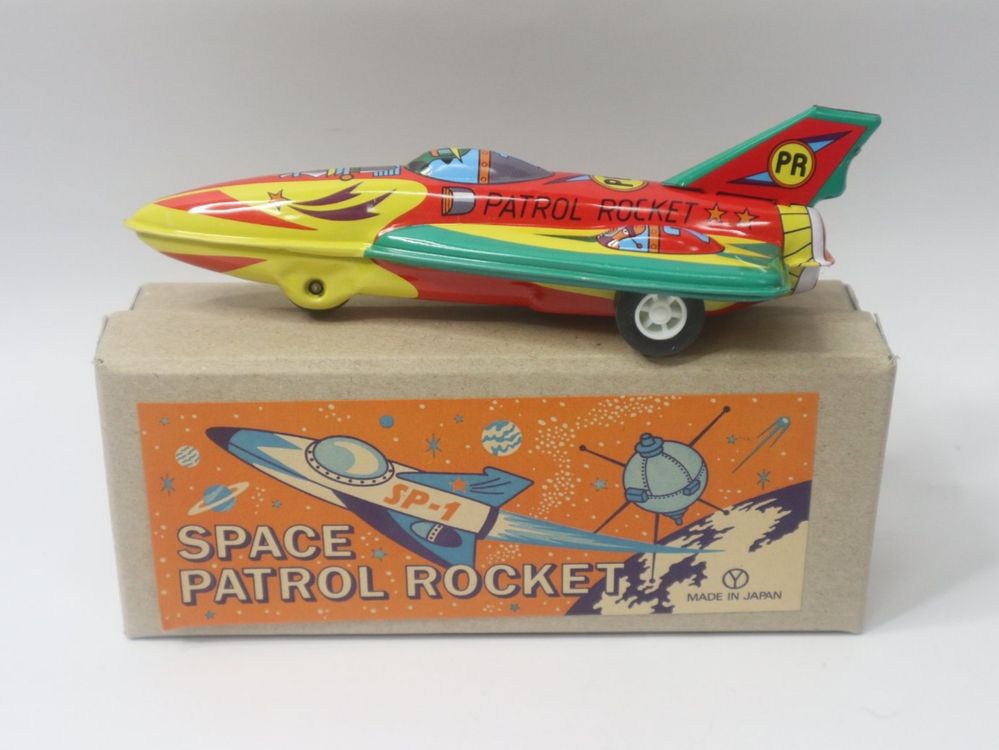 Blech Rakete Space Patrol Rocket made in Japan Friktion | Kaufen auf ...