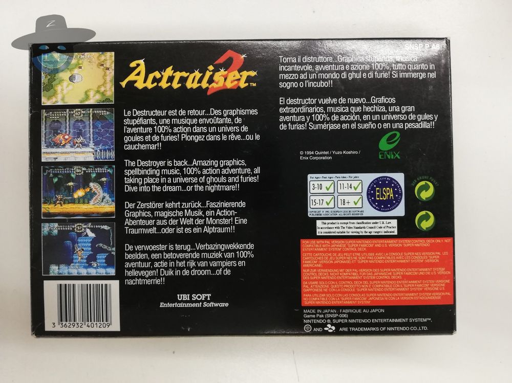 Actraiser 2 inkl. Poster / Super Nintendo SNES (Gebraucht) in St. Gallen für CHF 149.9 – mit ...