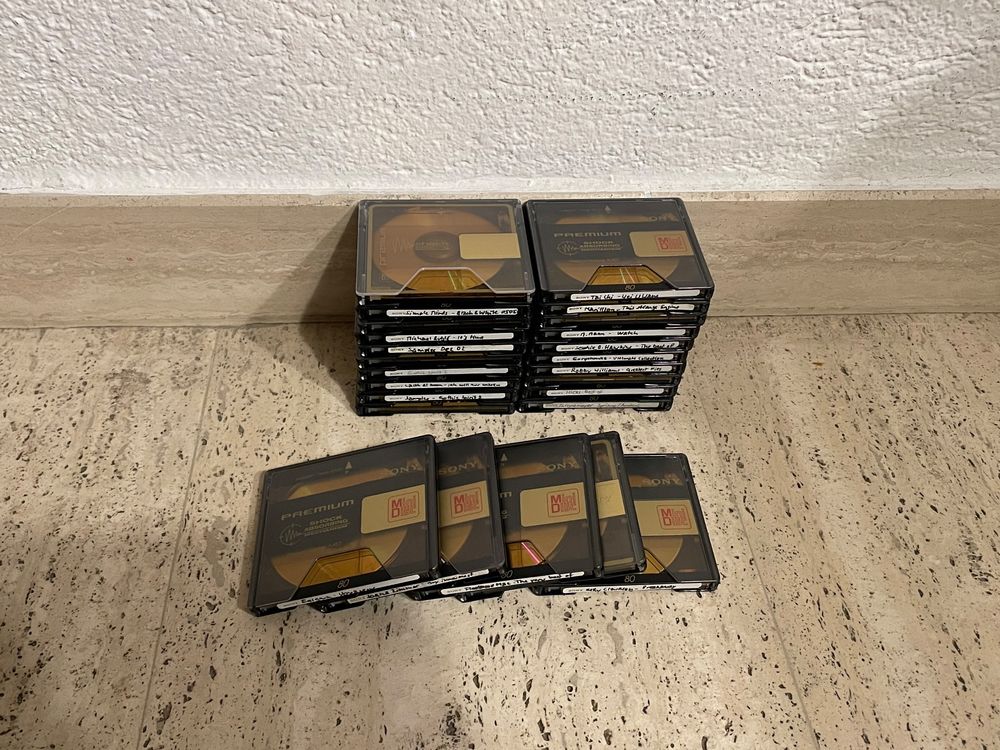 SONY 25stk / premium minidisc 80 / bespielt | Kaufen auf Ricardo
