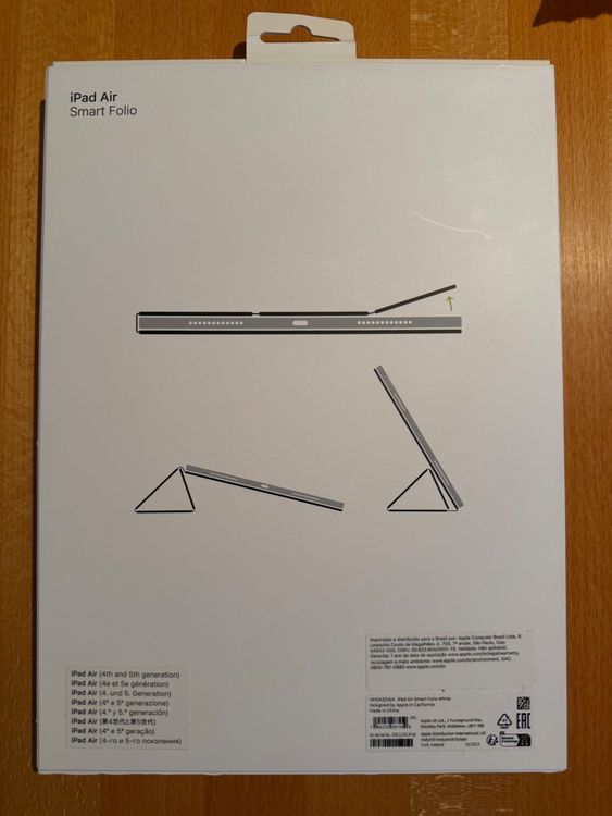 Original Apple iPad Air Smart Folio, Weiss, Top-Zustand! (Neu und ...