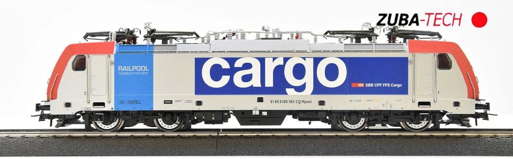 Roco 73653 E-Lok Re 186 Rpool Cargo Digital mit OVP (Gebraucht) in St ...