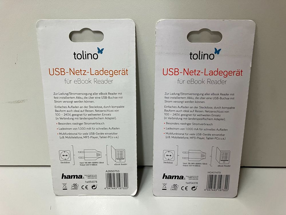 2x Tolino Multi-USB Netz-Ladegerät / 5V Output NEU ab 1.-Fr (Neu (gemäss Beschreibung)) in ...