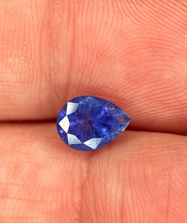 Nur ab 1 Fr. - natürlicher Tansanit 1.3 ct (Neu (gemäss Beschreibung ...