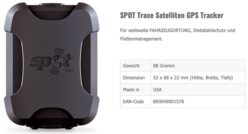 SPOT Trace Satelliten GPS Tracker | Kaufen auf Ricardo