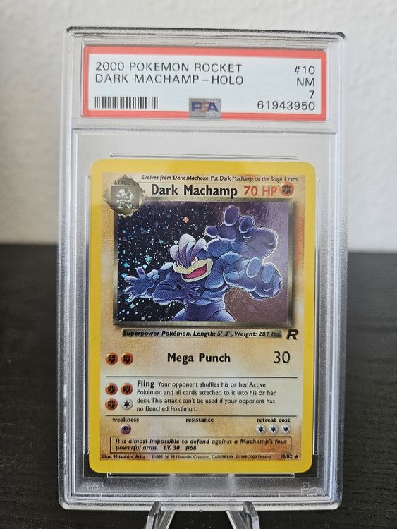 PSA 7 Dark Machamp Holo #10 Pokemon Rocket 2000 Deutsch (Gebraucht) in ...