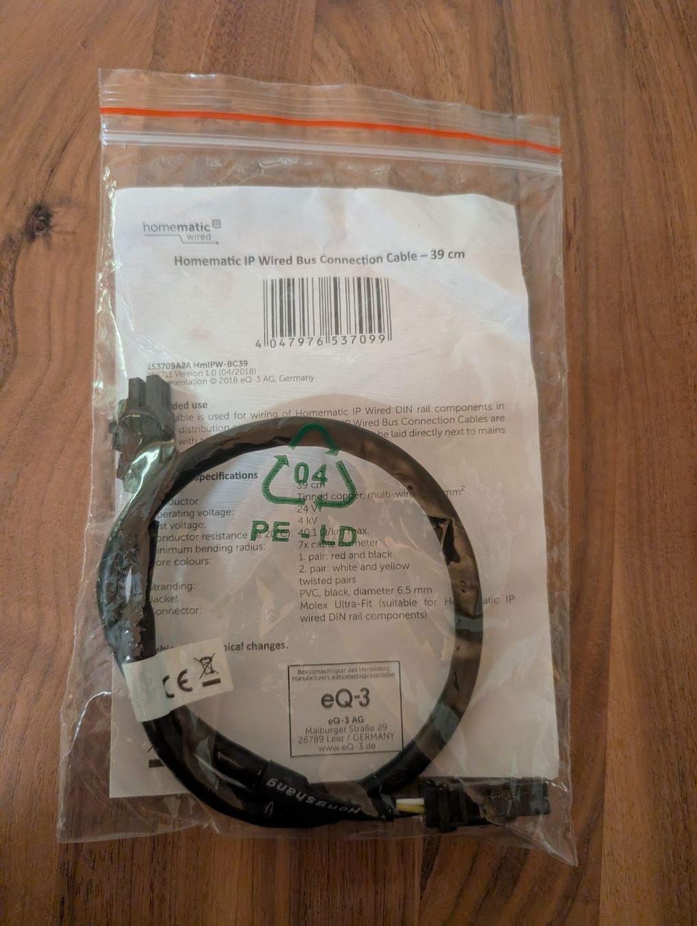 Homematic IP Bus Kabel Wired Connection - 39 cm (Neu (gemäss ...