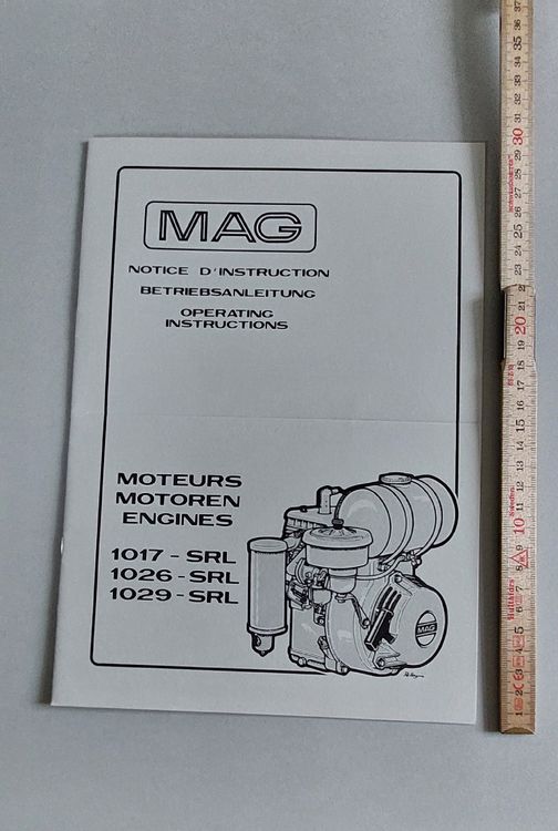 MAG Motoren 1017/1026/1029SRL , Betriebsanleitung (Neu (gemäss ...