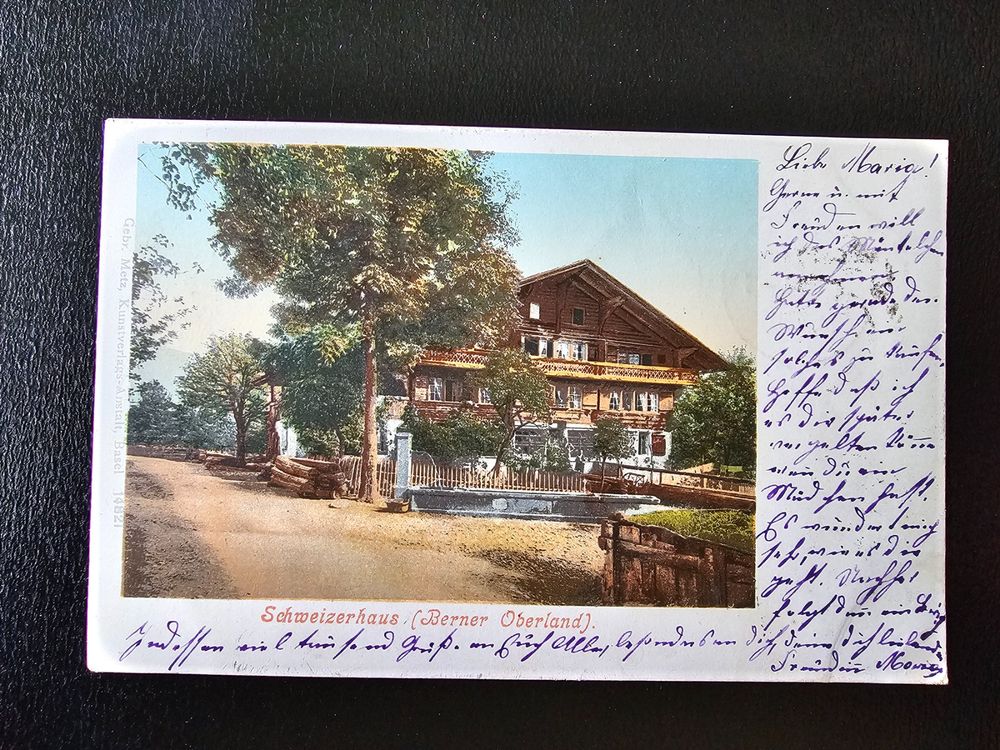 PK Postkarte Schweizerhaus Berner Oberland (Gebraucht) in Dallenwil für CHF 5 – mit Lieferung ...