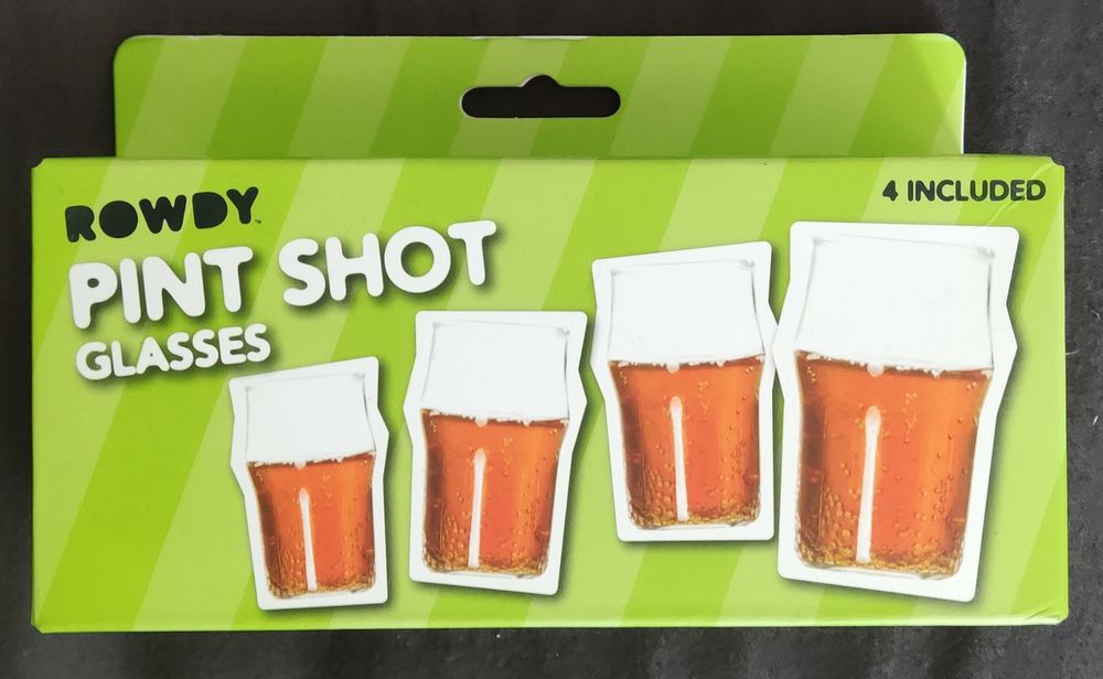 Rowdy Pint Shot Glasses (4 bicchierini) | Kaufen auf Ricardo