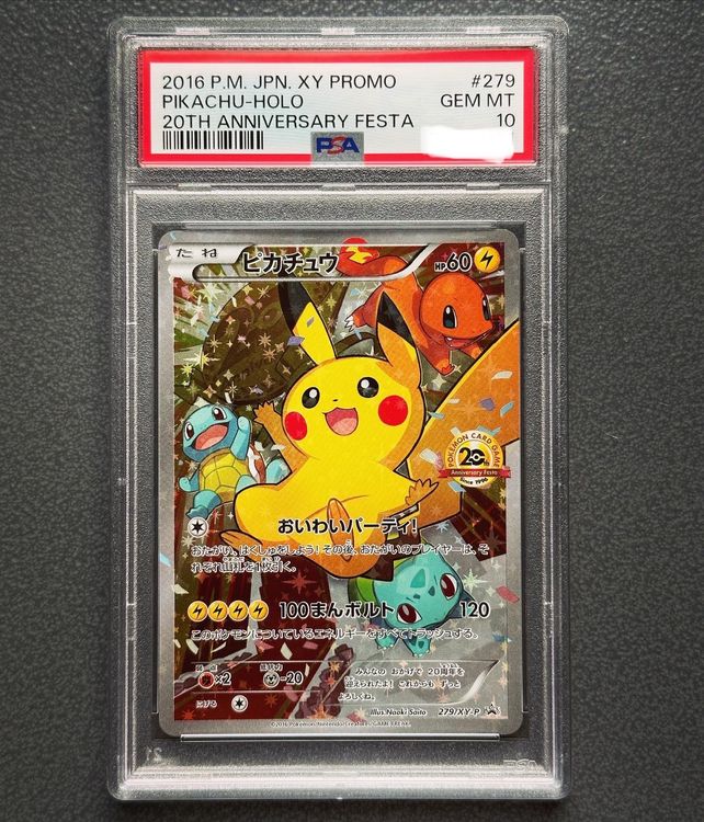 Pokemon Japanese XY Promo 20th Anniv. Festa #279 Pikachu PSA | Kaufen ...
