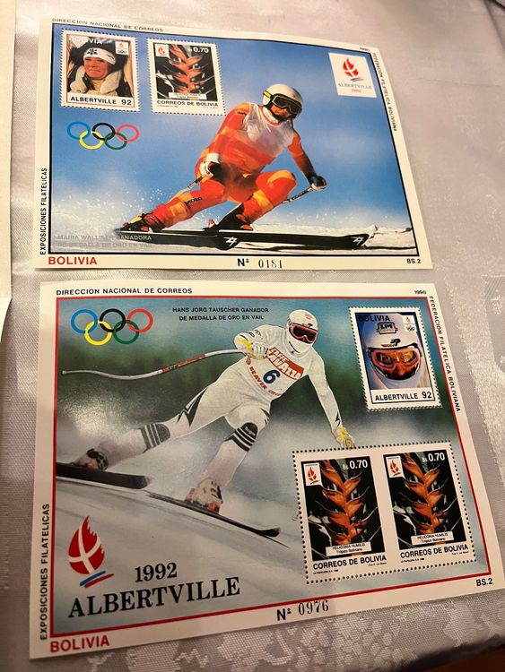 Rarität Briefmarken Maria Walliser Olympia 1988 Albertville (Neu und ...