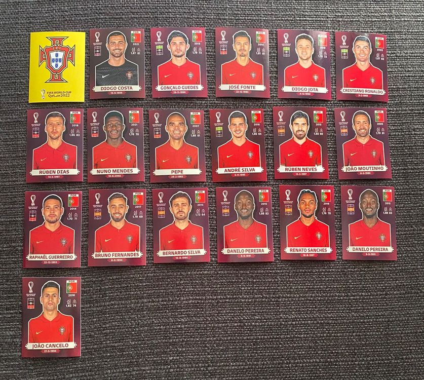 Panini Sticker 2022 / Portugal mit Ronaldo | Kaufen auf Ricardo