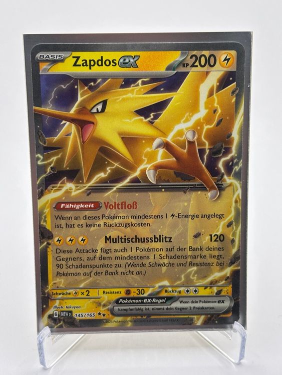 Pokémon 151 - Zapdos ex (MEW 145) - Deutsch | Kaufen auf Ricardo