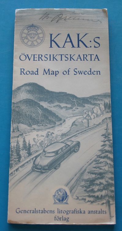 ÖVERSIKTSKARTA Road Map of Sweden | Kaufen auf Ricardo