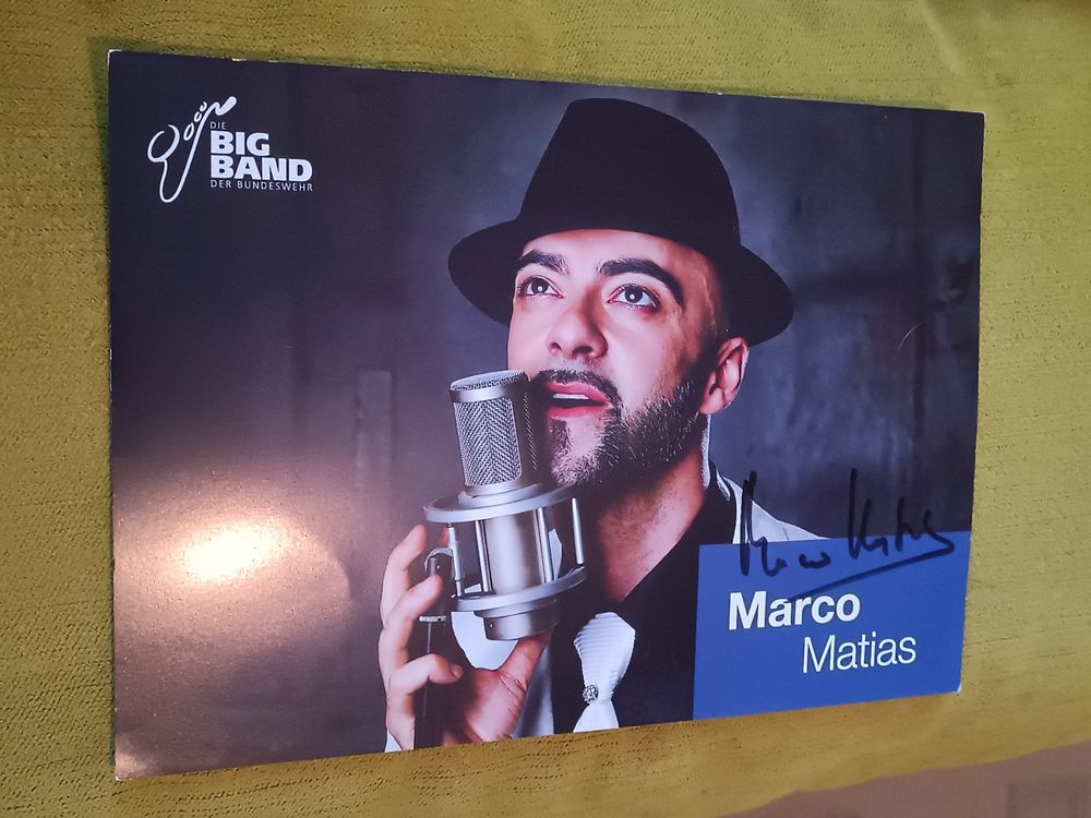 Marco Matias - original signierte A5 Autogrammkarte (Gebraucht) in ...