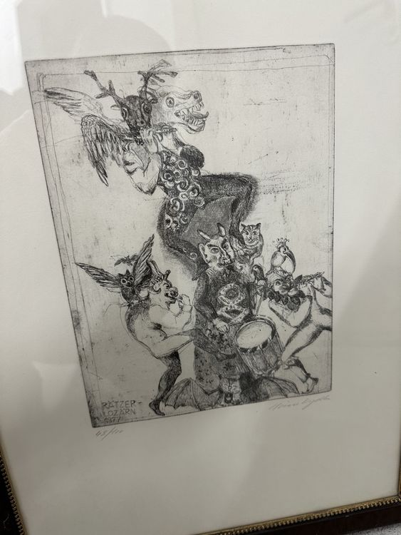 Irene Wydler Fasnacht Radierung Luzern | Kaufen auf Ricardo