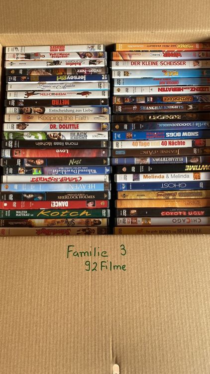 DVD Sammlung Familienfilme mit ca. 90 Filmen (Box 3) (Gebraucht) in ...