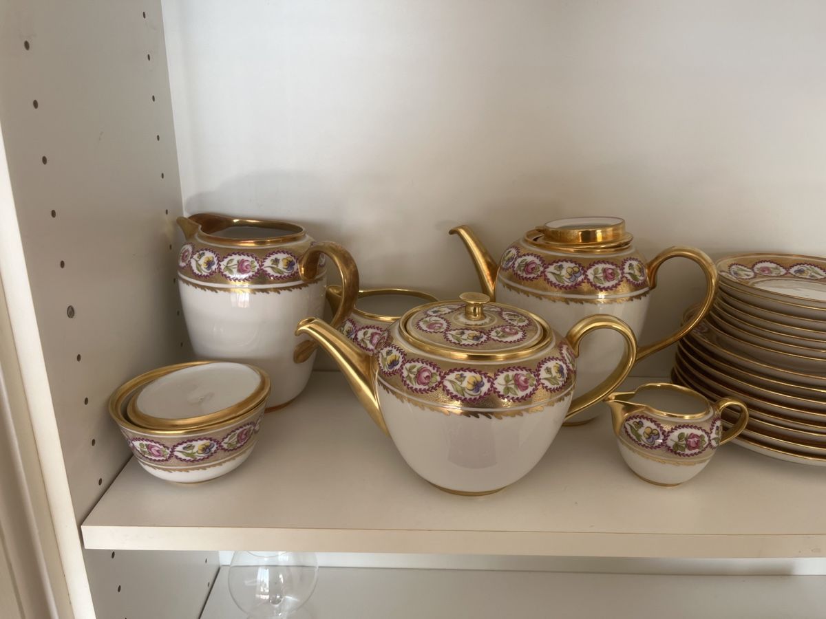 Porzellan Teeservice, Golddekor, Handarbeit, Vintage (Gebraucht) in ...